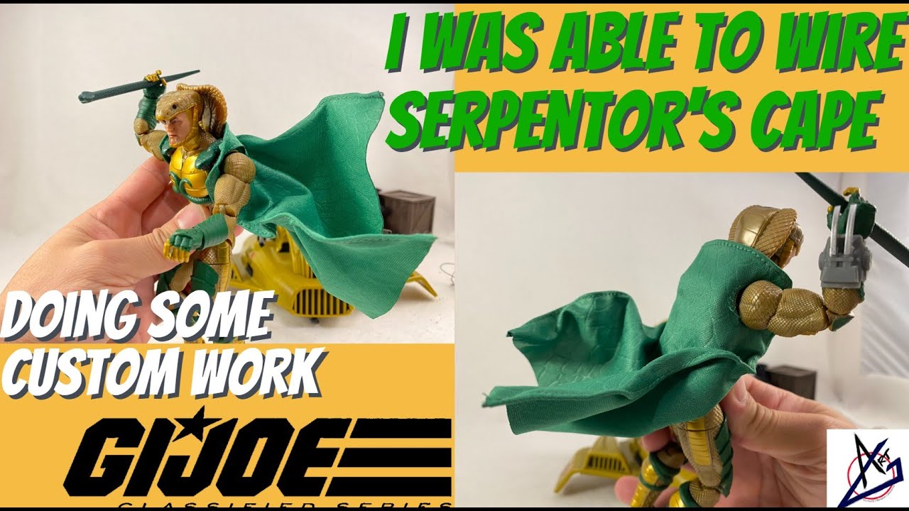DIY A Simple Way to Wire Serpentor's Cape - GI Joe Classified Series ...