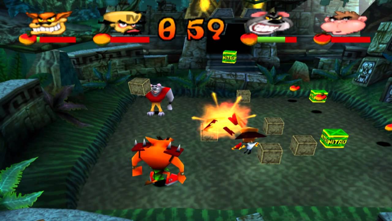 Let's Play Crash Bash: Part 4 - Jungle Bash and Papu Pummel Boss Fight ...