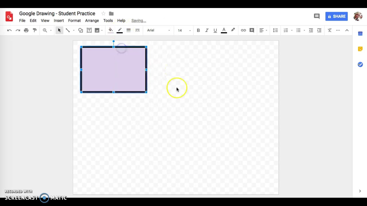 Google Draw: Create a shape - YouTube