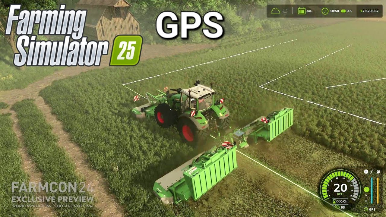 GPS & New AI Worker System | Farming Simulator 25 Preview Gameplay ...