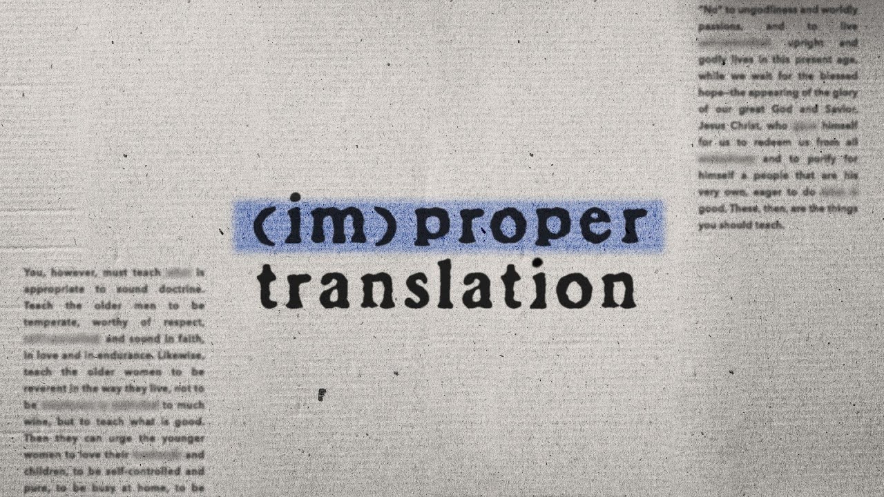 (im)proper translation - Part 2 (September 15, 2024) - YouTube