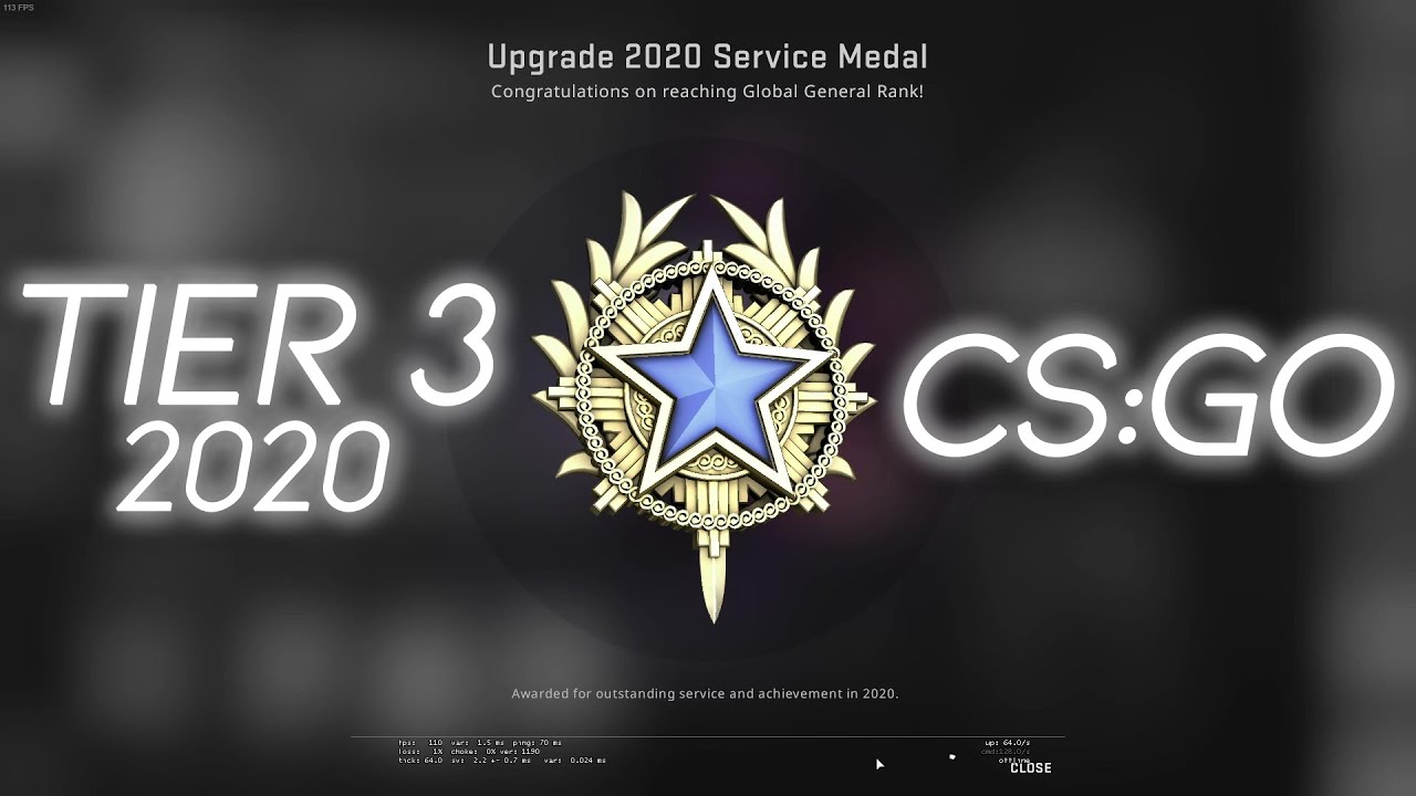 Getting 2020 Service Medal Tier 3 in Counter Strike: Global Offensive ...