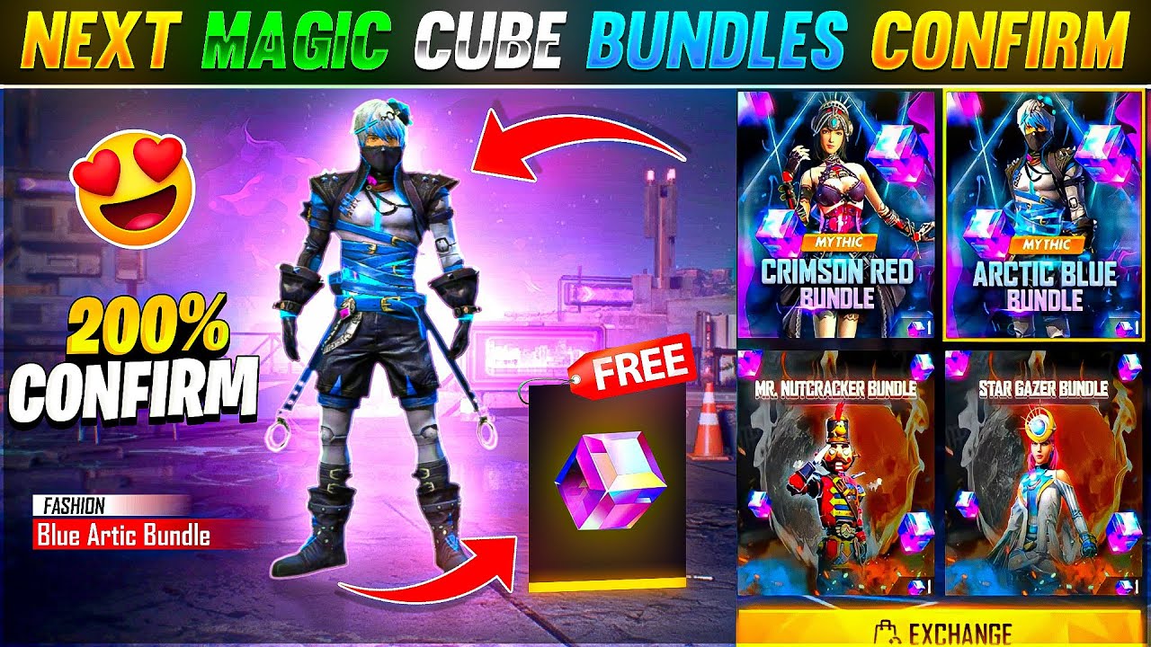 100% CONFIRM NEW MAGIC CUBE BUNDLE 😍 | FREE FIRE NEW MAGIC CUBE BUNDLE ...