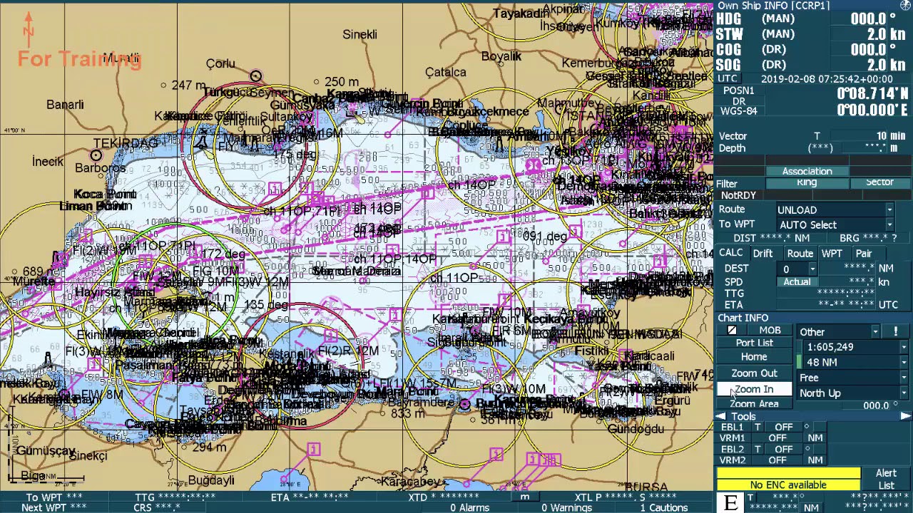 Capture 12 JRC ECDIS JAN 2000 Video Training Navigation Ve Planning ...