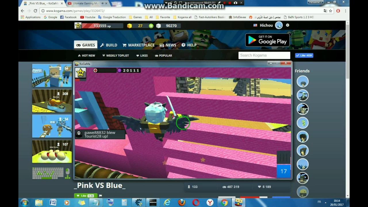 Kogama Hack Impulse gun - YouTube