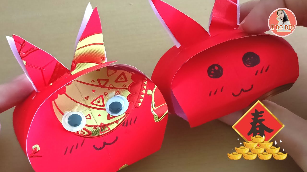 Angbao rabbit 🐰 origami rabbit from Hongbao - YouTube