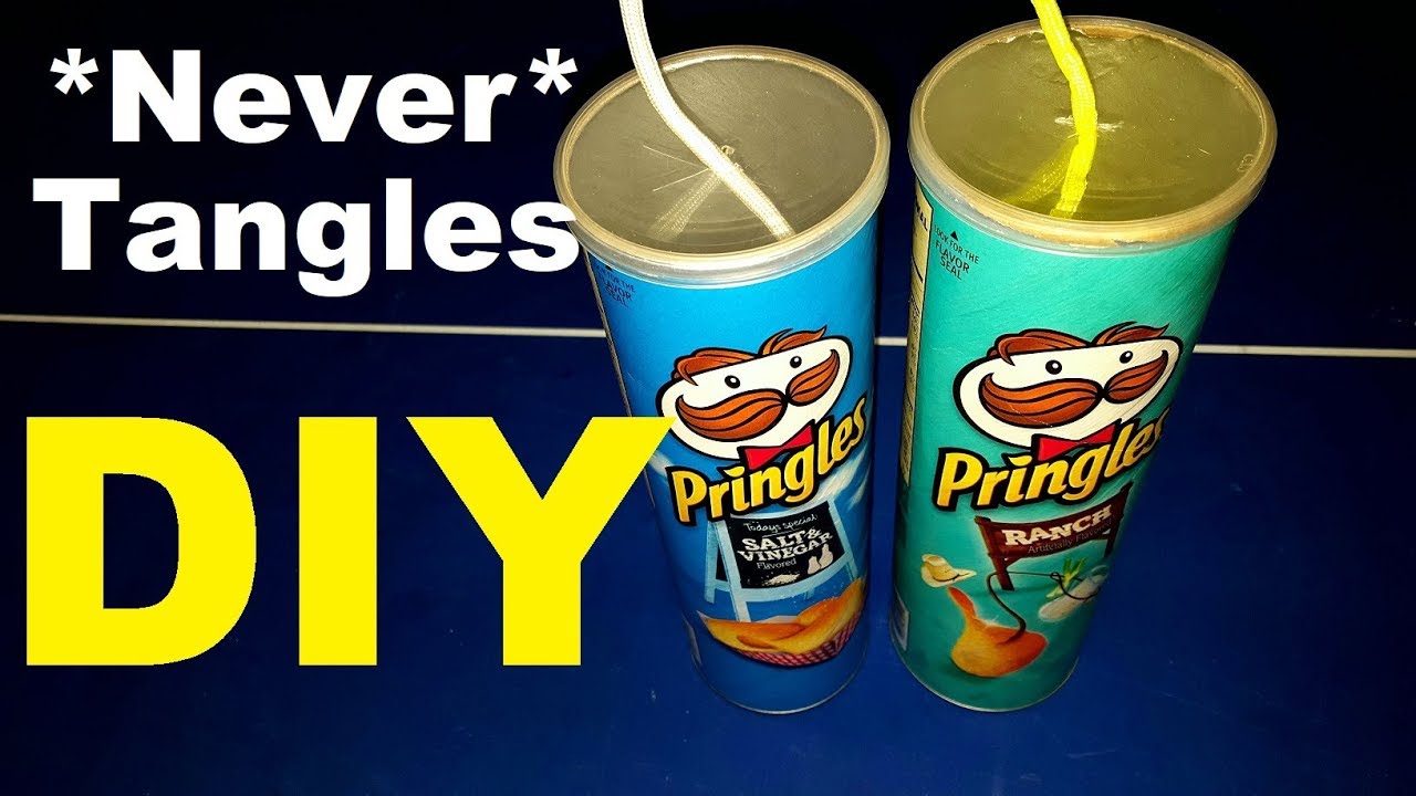 Tangle Free Rope Storage With a Pringles Can - YouTube