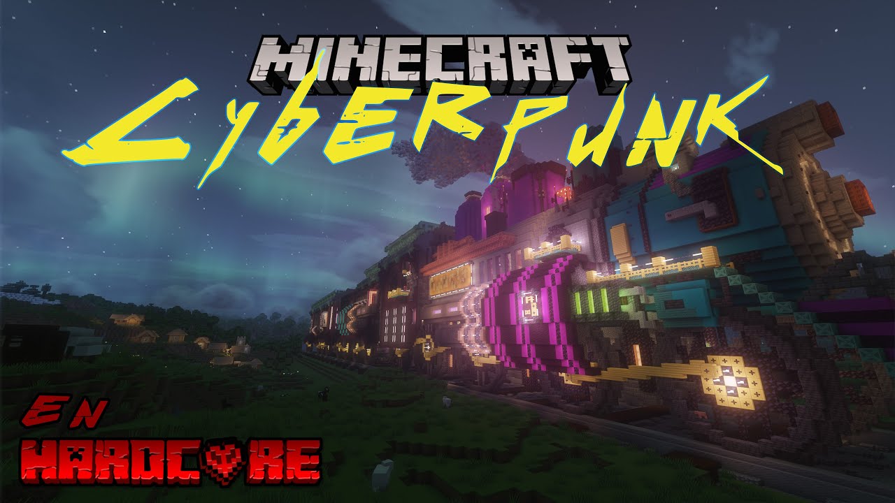 🚂 Je construis une ville cyberpunk dans un train géant sur Minecraft 🚂 ...
