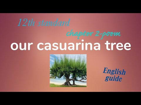 12th English guide chapter 2-poem/our casuarina tree. - YouTube