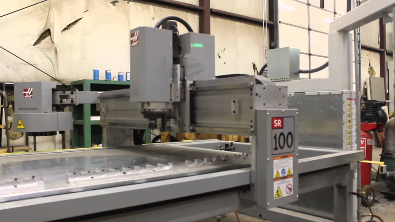 Haas SR 100 2008 for Sale | CNC Router | MMI Auction - YouTube