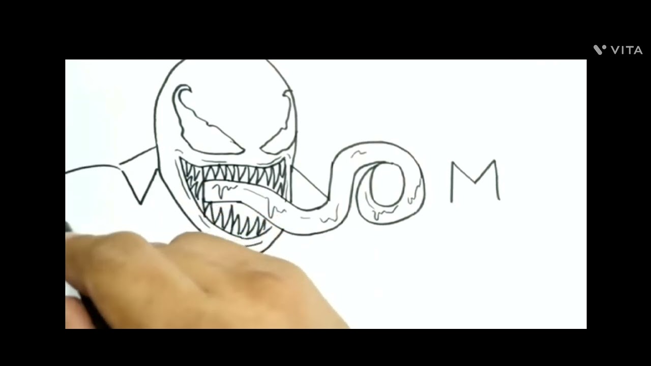 Venom drawing changing words venom #youtube - YouTube
