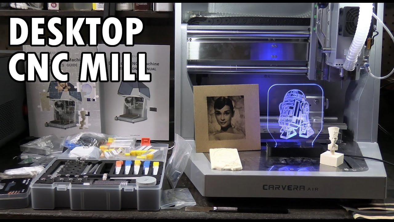 Desktop CNC Machine With Less Noise & Less Mess! Makera Carvera Air ...