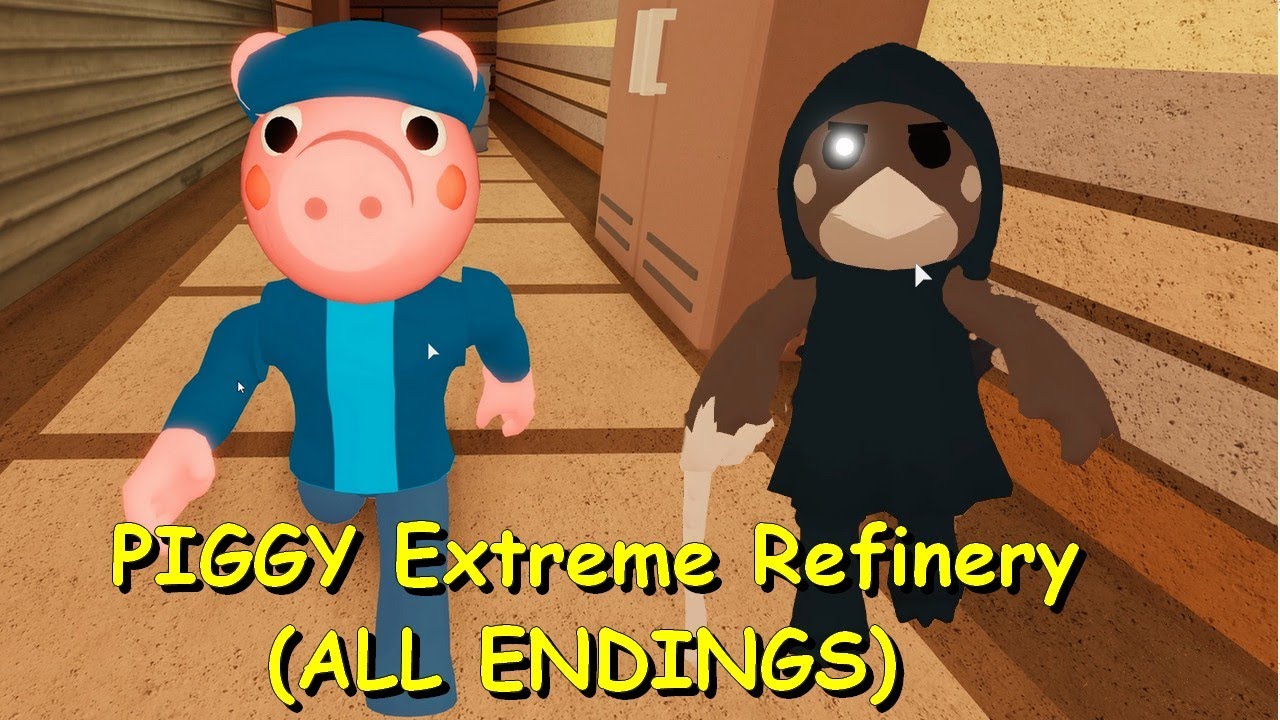 ALL ENDINGS + Hidden Badge | PIGGY Extreme Refinery! - YouTube
