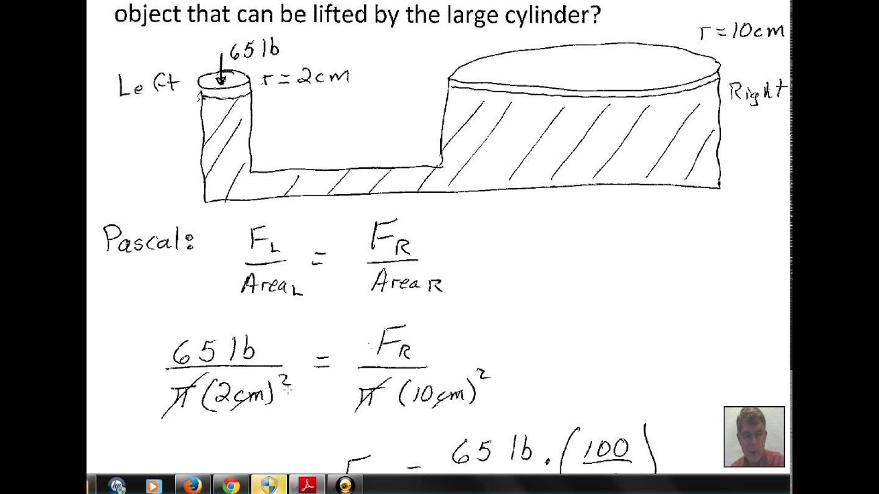 Pascals Principle In A Hydraulic System Youtube