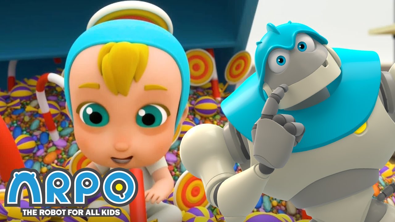 BABY IN SUPERMARKET! | Baby Cartoons for Kids | Arpo the Robot - YouTube