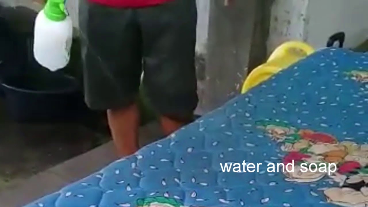 step by step how to wash mattress - YouTube