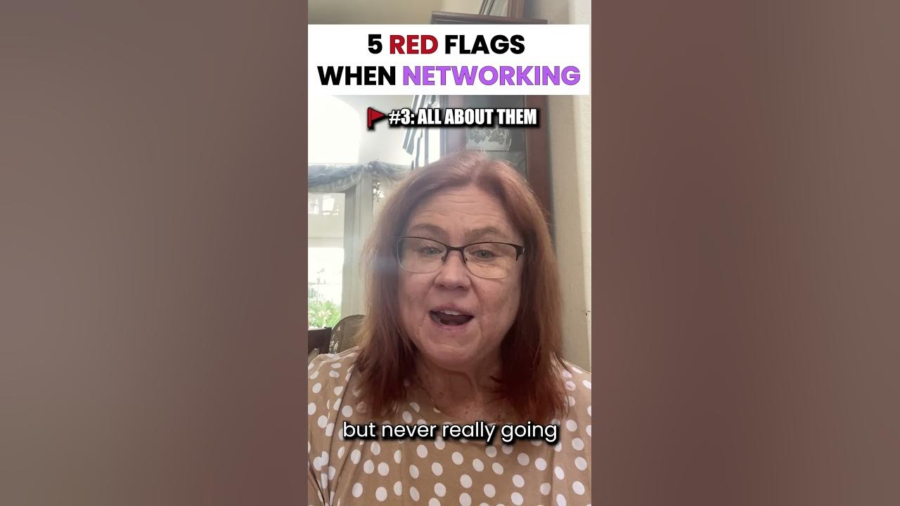 Red Flags in Networking - YouTube