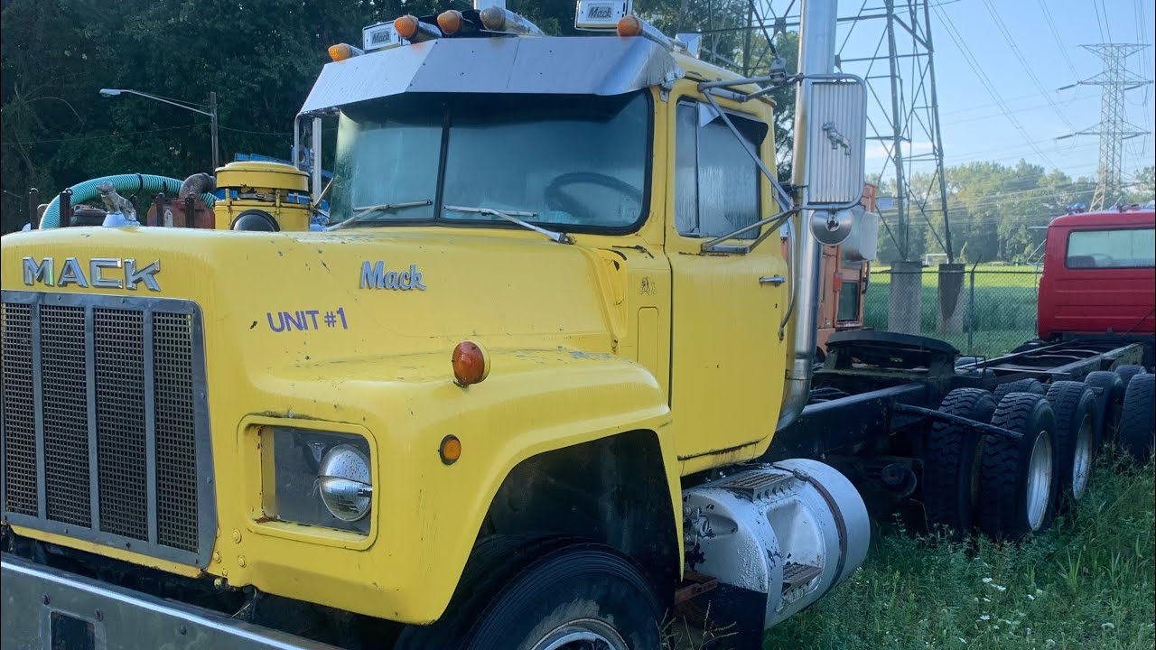 One Bad R Model Mack Semi Truck Yellow!!!!! - YouTube
