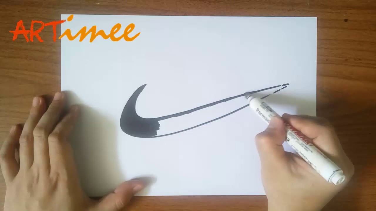 How to Draw a Nike Sign - YouTube