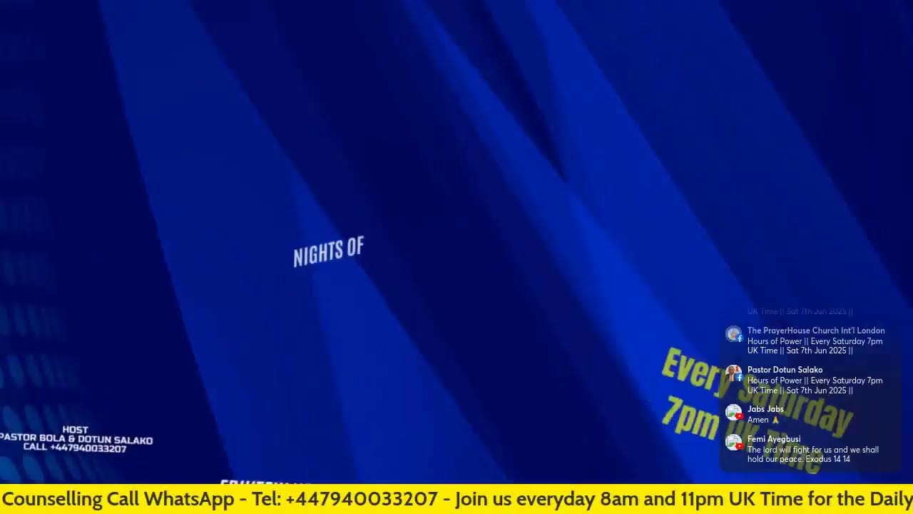 Hours of Power || Every Saturday 7pm UK Time || Sat 7th Jun 2025 ...
