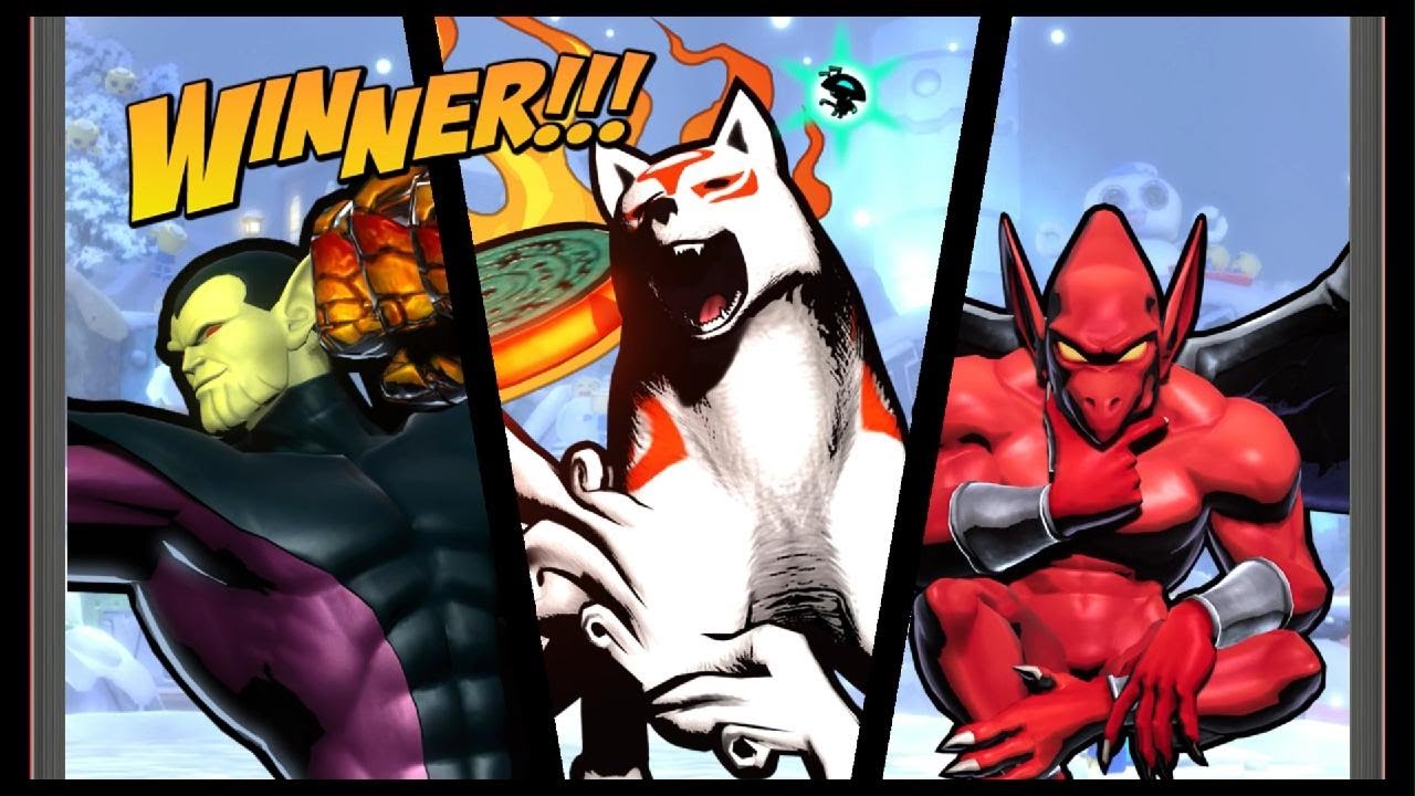 Ultimate Marvel vs Capcom 3 arcade.Super Skrull-Firebrand -Amaterasu ...