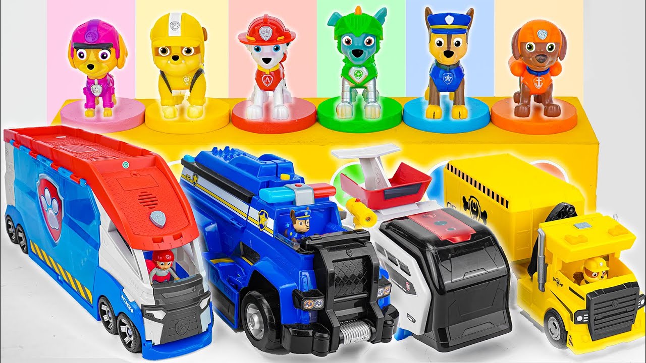 Paw Patrol Mini Trucks Review |Mighty Movie |Rescue Wheels |Paw ...