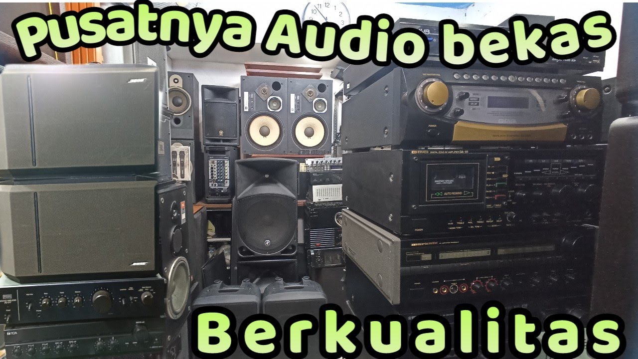 Update stok audio bekas di pasar loak poncol - YouTube
