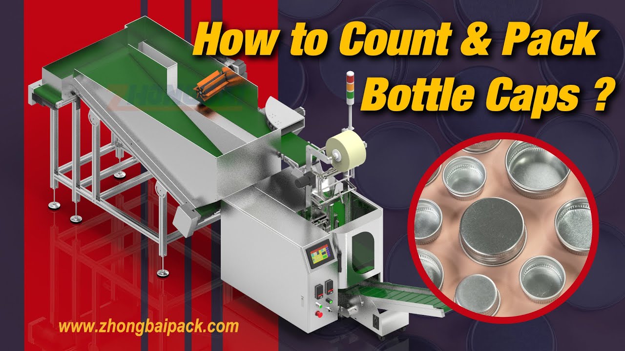 How does Bottle Caps Counting Packing Machine Work? - YouTube