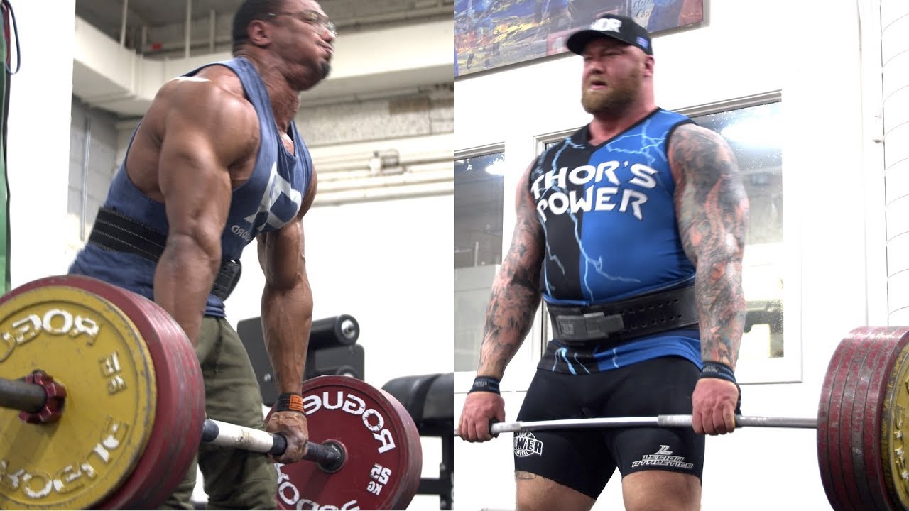 LARRY AND THE WORLDS STRONGEST MAN DEADLIFT! - YouTube