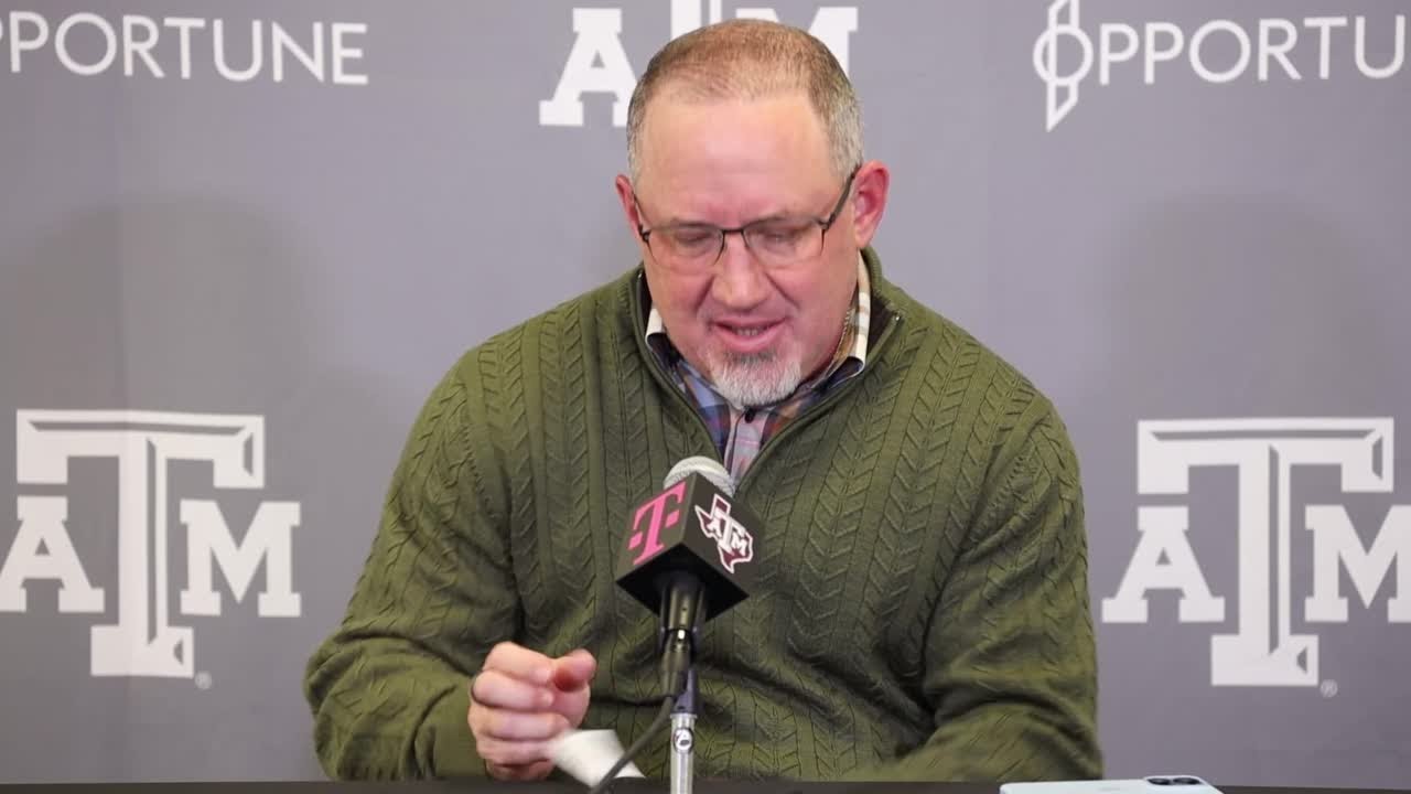 Texas A&M's Buzz Williams previews trip to Virginia - YouTube
