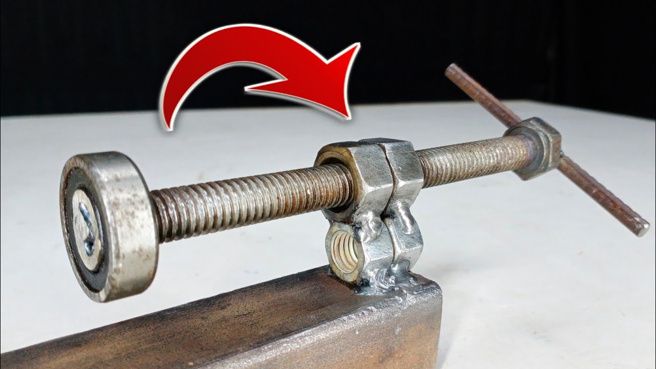 Few people know how to make a simple DIY metal vise - YouTube