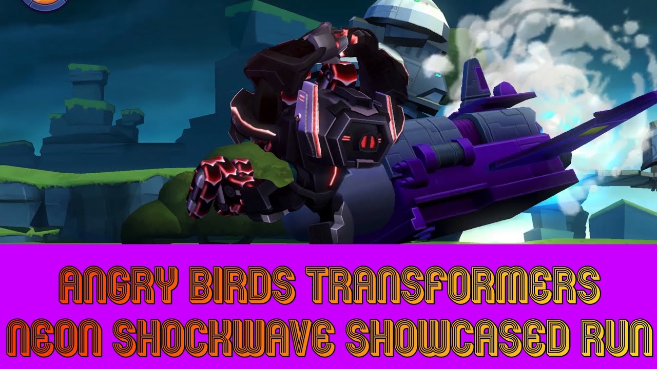 🦝Angry Birds Transformers Neon Shockwave showcased run | (Prime Pass ...