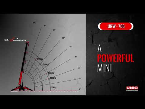 Location mini grue araignée 5 / 6 tonnes : UNIC URW 706 - YouTube