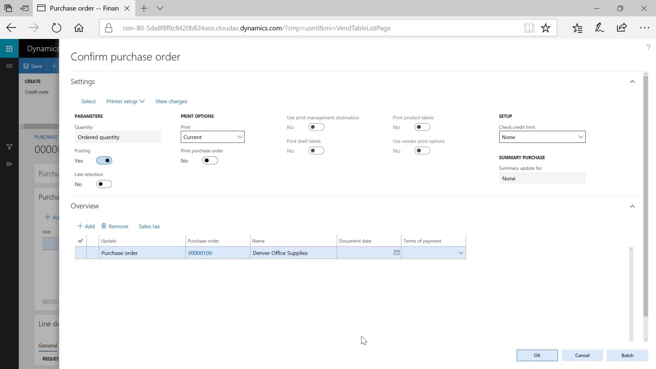 Dynamics 365 Finance & Operations - Procure-to-Pay Process Demo - YouTube