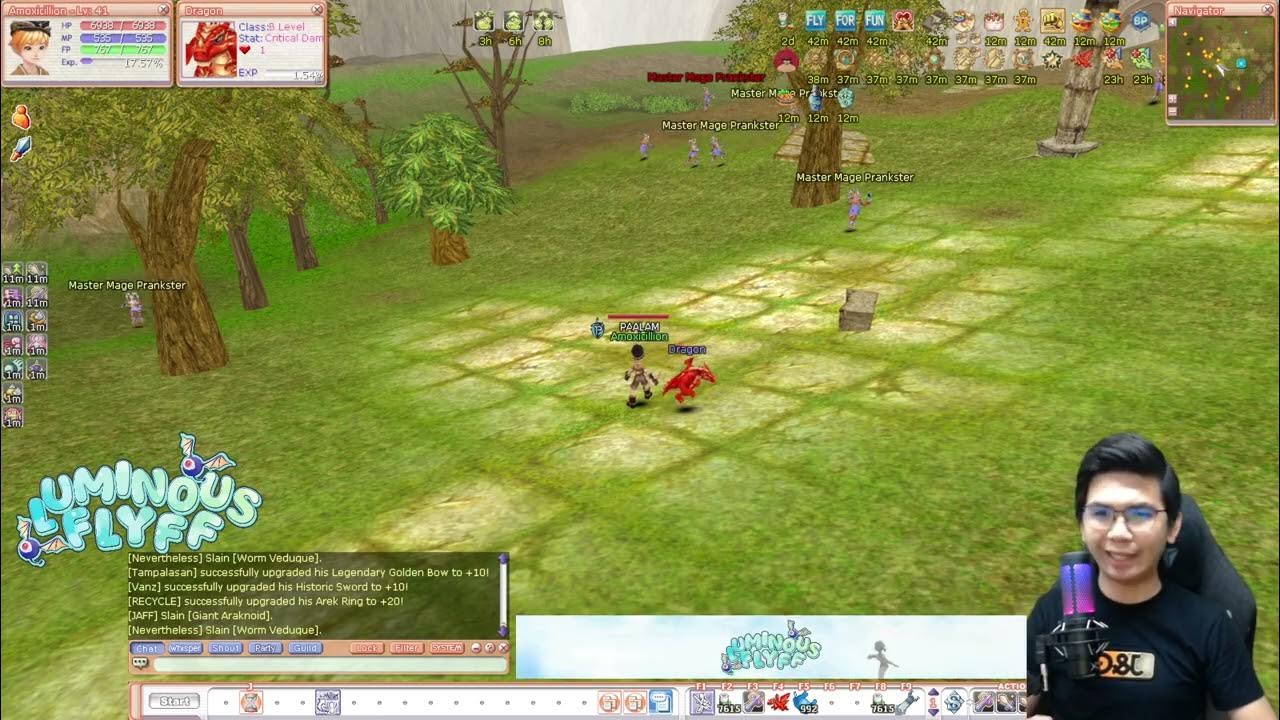 Luminous Flyff - How to use Gapper Character to gain more EXP while leveling? - YouTube