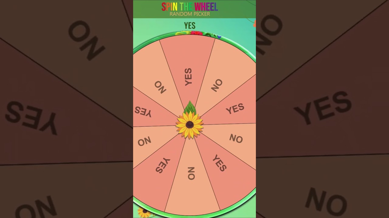 Spin The Wheel Random Picker - Yes / No options with repeat 5x - YouTube