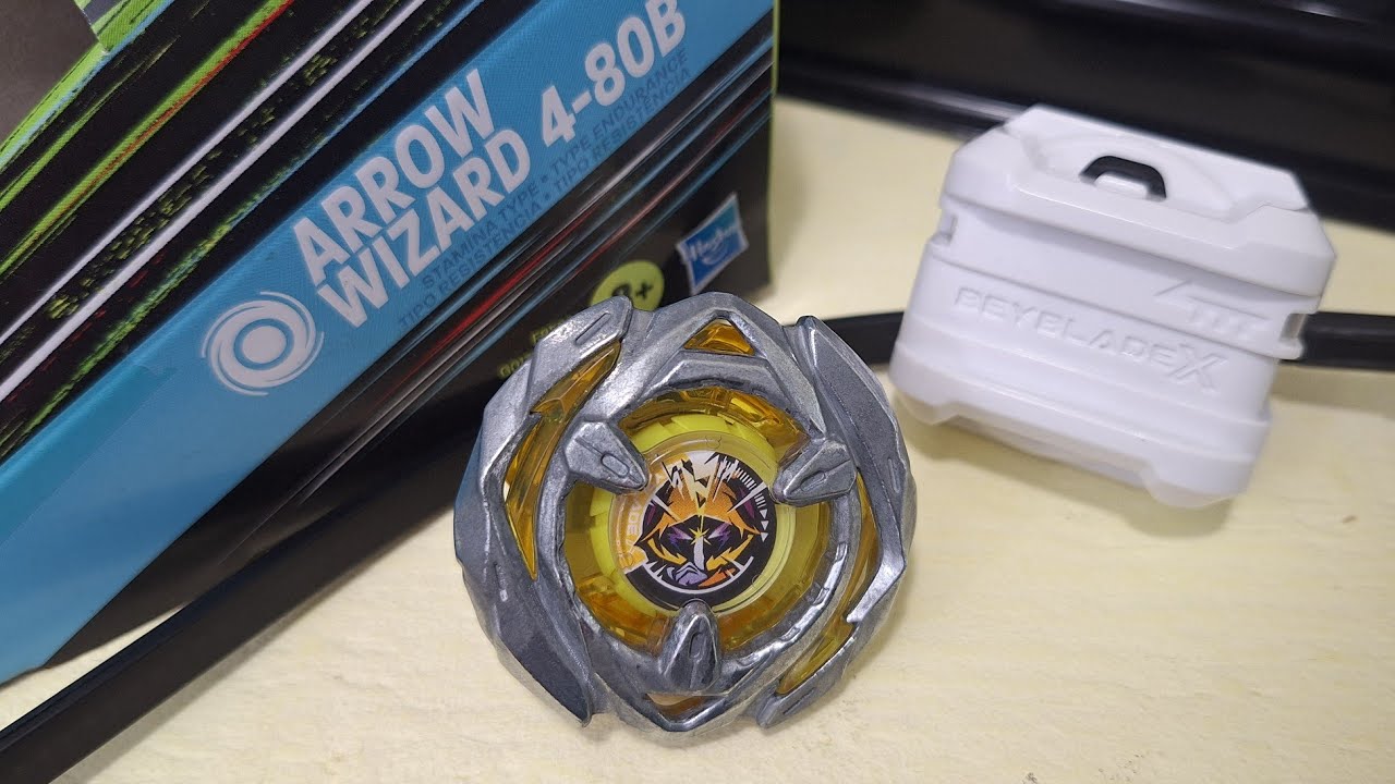 ANÁLISE BEYBLADE ARROW WIZARD 4-80B - BEYBLADE X HASBRO - YouTube