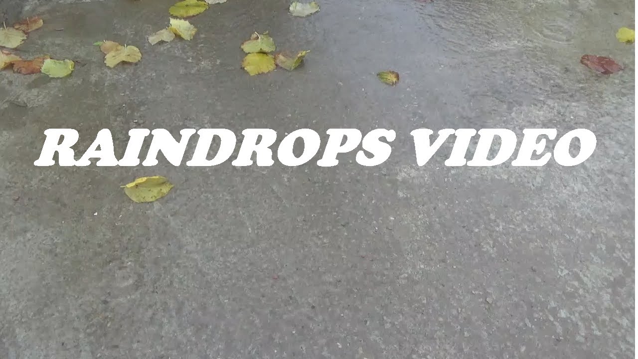 Rain drops - rain drops video that you can use - YouTube