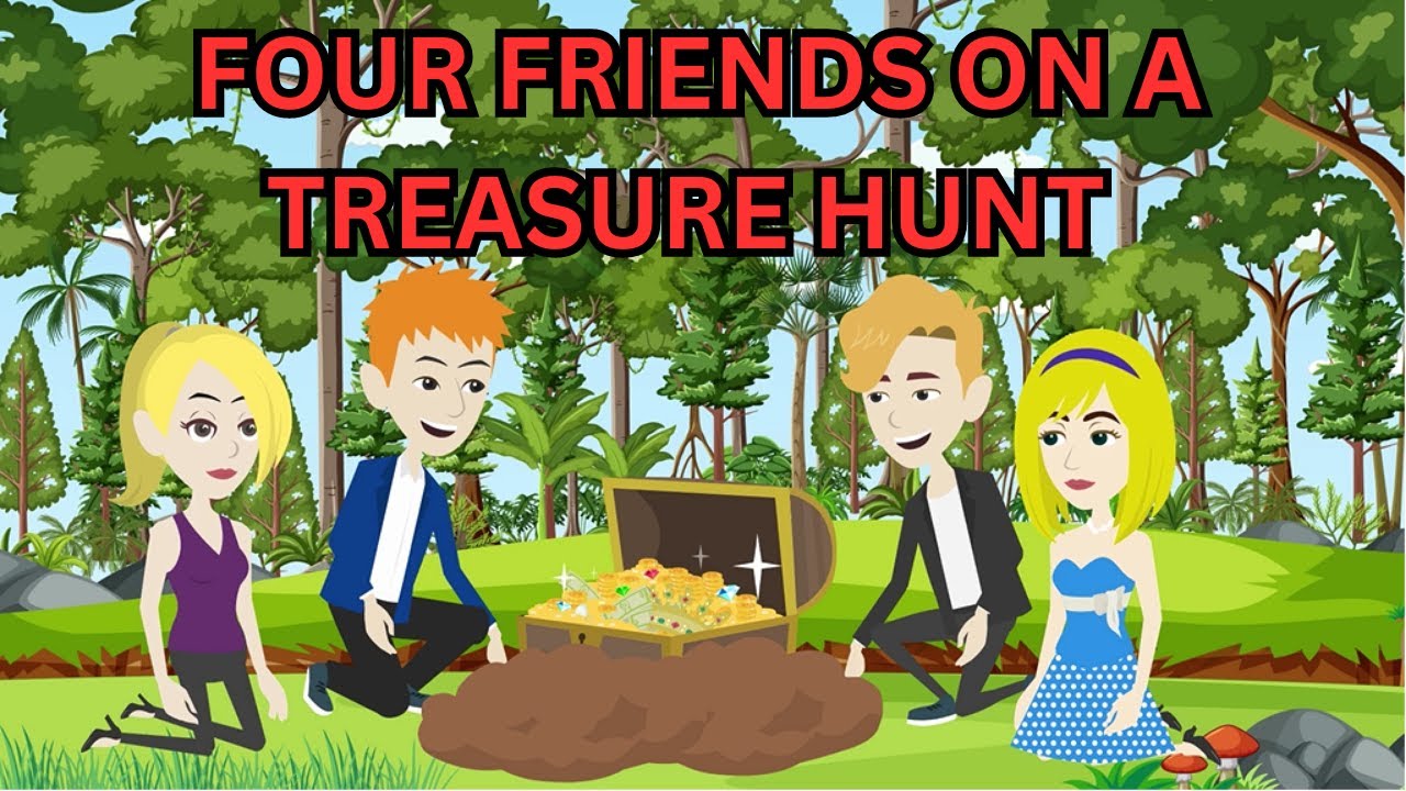 Four friends on a Treasure hunt #kidsvideo #kidstv #kids #moralstories ...
