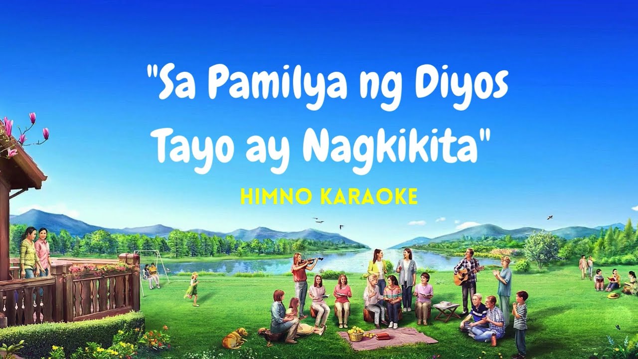 Tagalog Christian Song Karaoke (Minus One) - "Sa Pamilya ng Diyos Tayo ...
