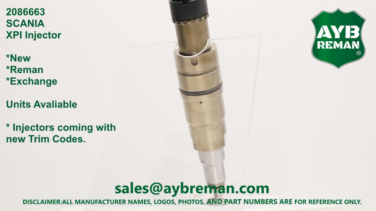 2086663 For Scania XPI Injector - YouTube