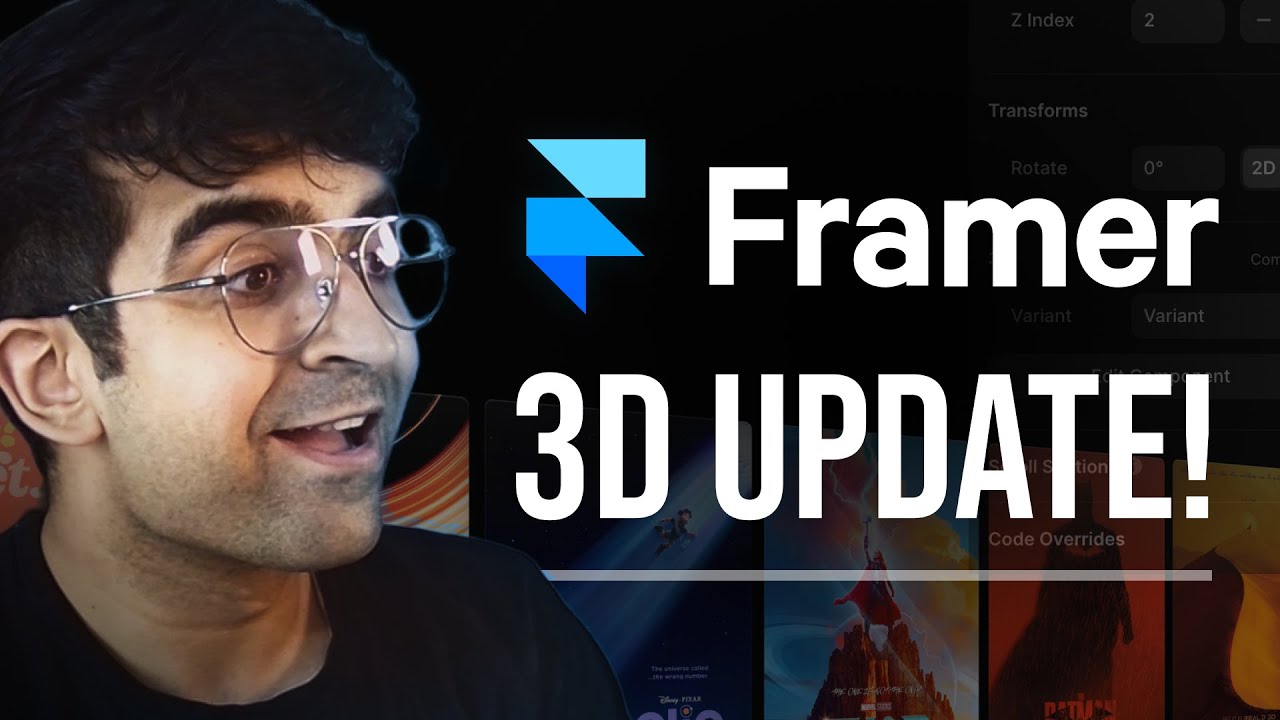 Framer 3D Update Is Amazing! – 3D Transforms, Animations & More - YouTube