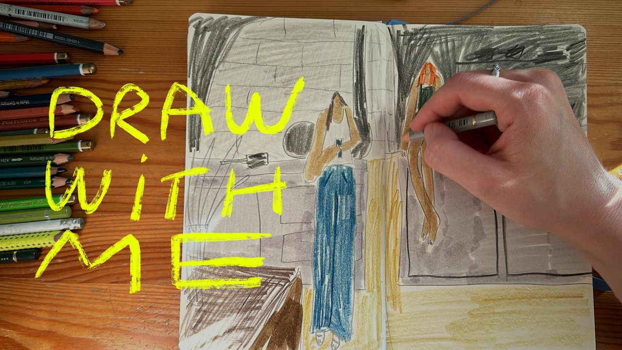 Draw with me | Sketching session 5 minute, 10 minutes | Autumn vibe ...