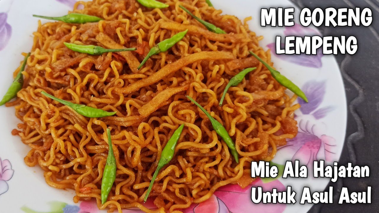 RESEP MIE GORENG LEMPENG/KERUPUK SINGKONG YANG ENAK - YouTube