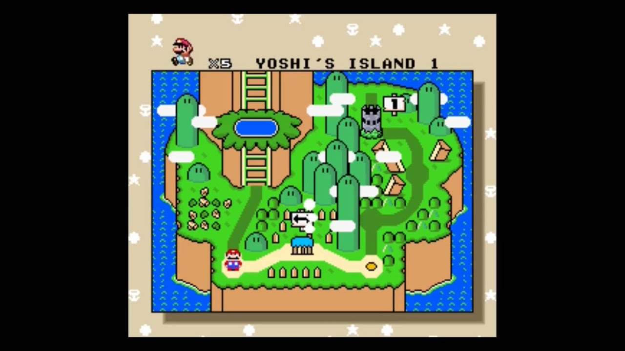Super Mario World Walkthrough - Yoshi's Island 1 - YouTube
