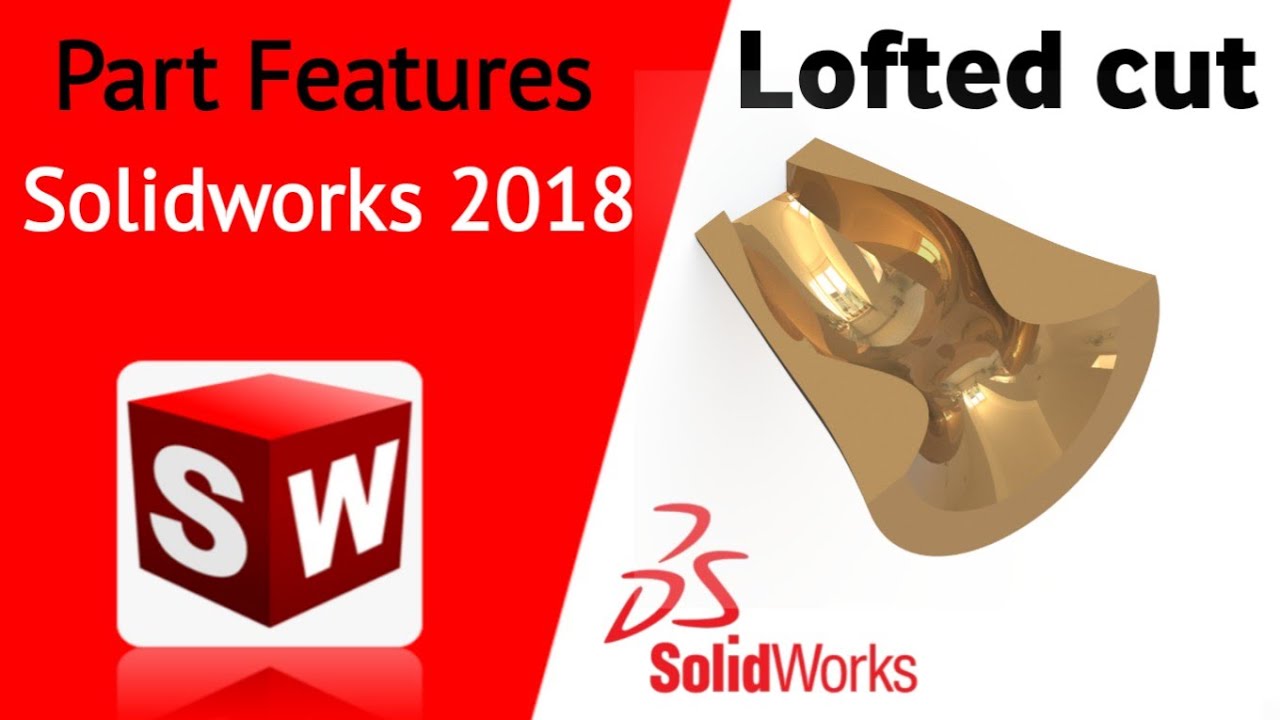 Lofted cut 41|Solidworks Tutorial in Hindi - YouTube