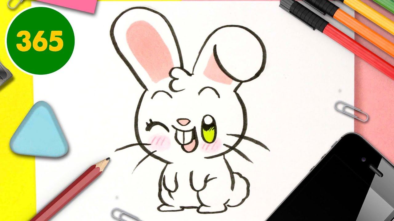 HOW TO DRAW A CUTE RABBIT KAWAII - YouTube