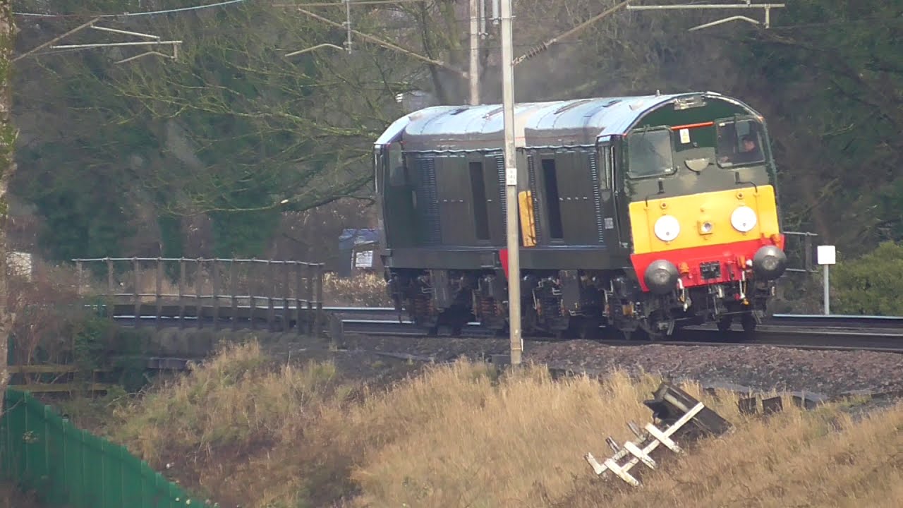 22ndDec20 LSL Class 20s 096/107 Crewe to Carlisle move Carnforth levels ...