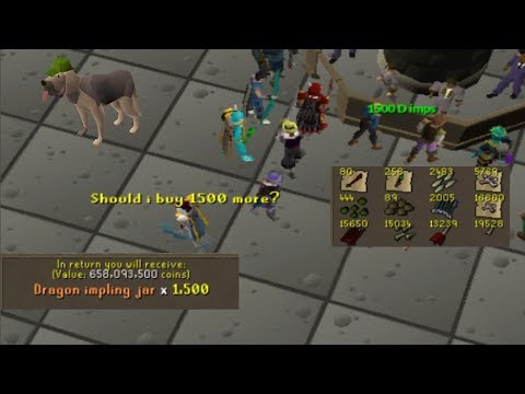 Loot From 1500 Dragon Implings (And Clues) - YouTube