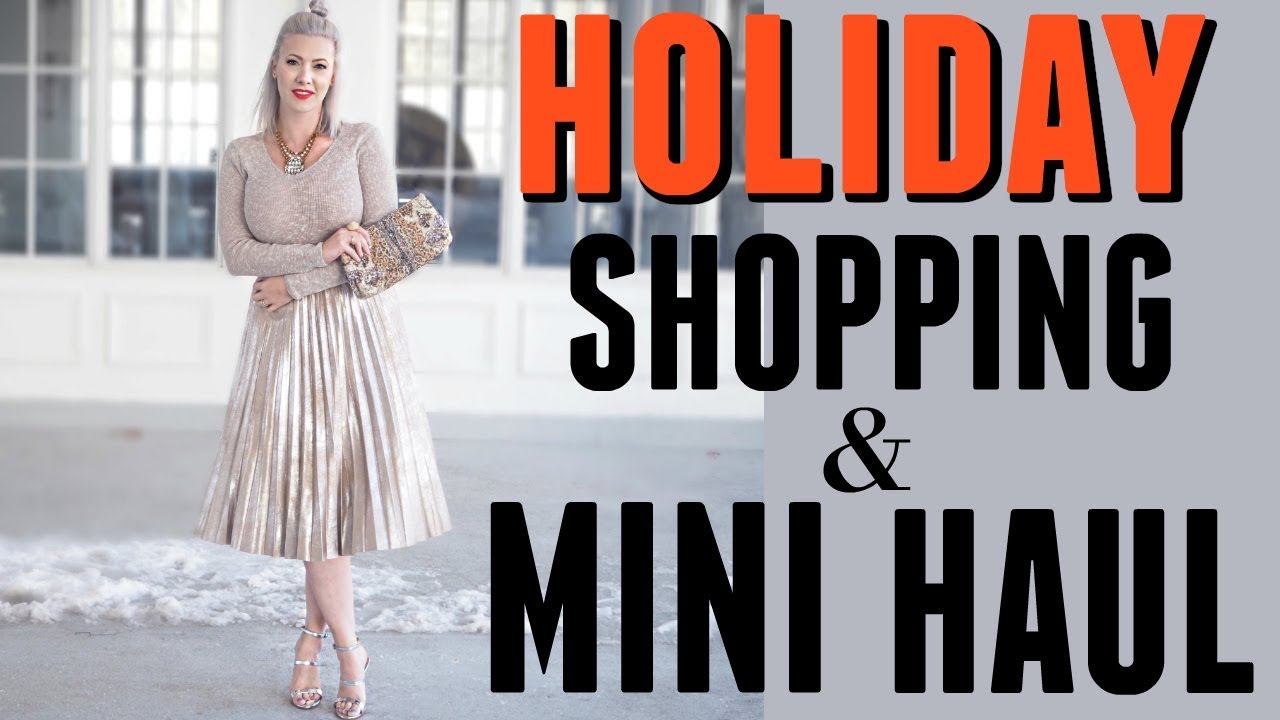 HOLIDAY SHOPPING & MINI HAUL: VLOGMAS Day 9 - YouTube